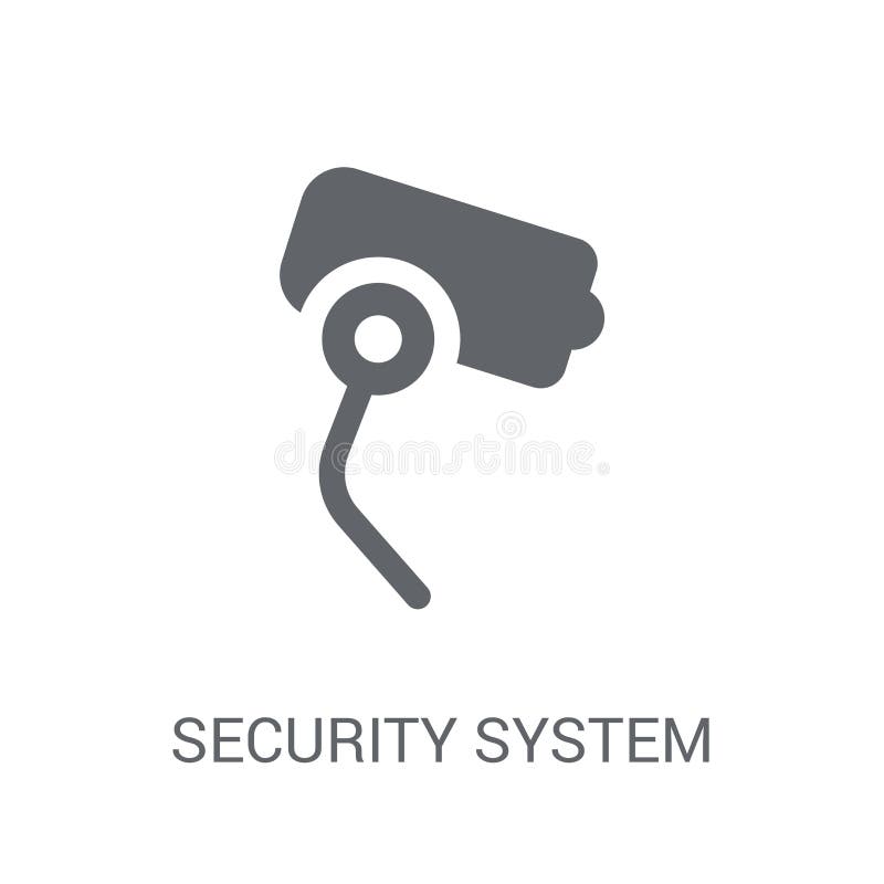 Security System Icon. Trendy Security System Logo Concept on White ...
