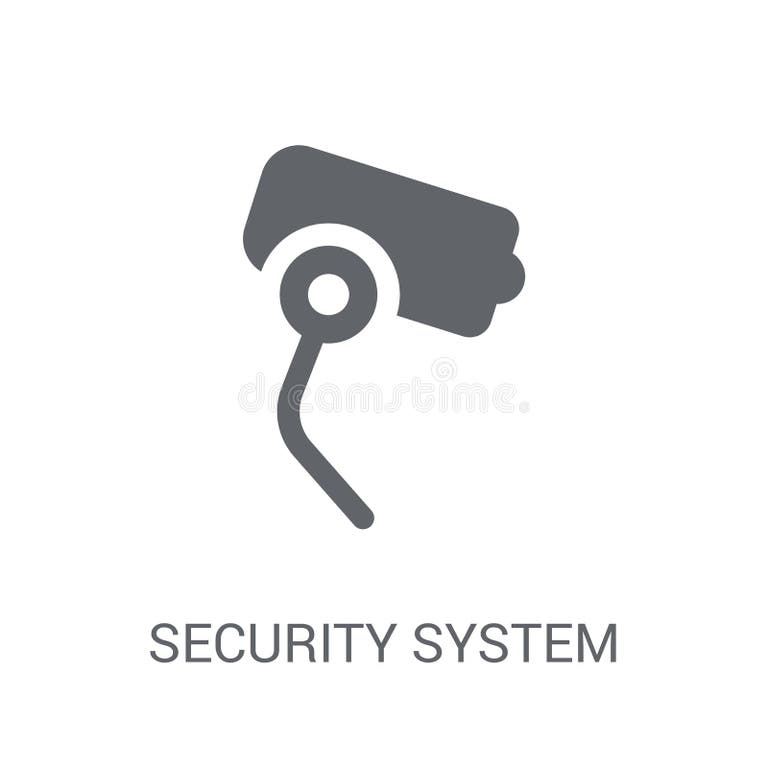 Security System Icon. Trendy Security System Logo Concept on White ...