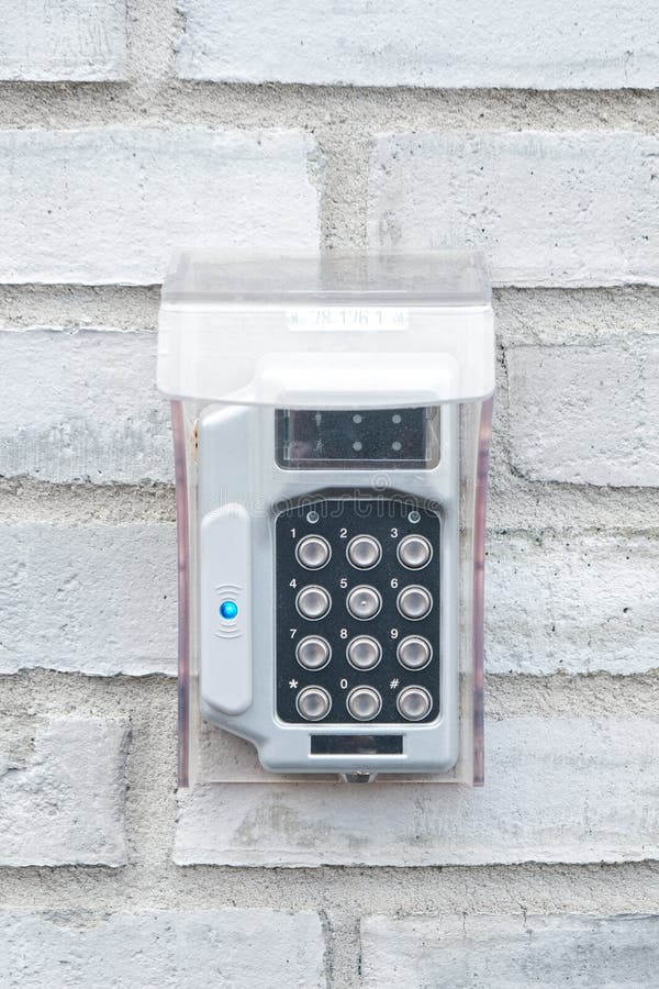 Security System Keypad - Portrait Stock Image - Image of house, code ...