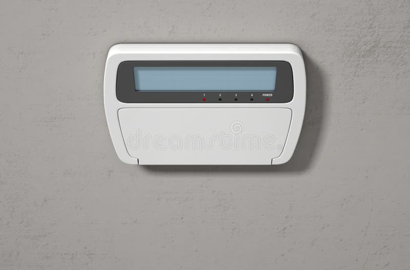 Security System Panel stock illustration. Illustration of number - 79154360