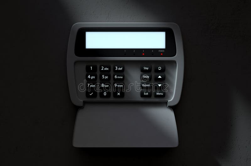 Security System Panel stock illustration. Illustration of authorization ...