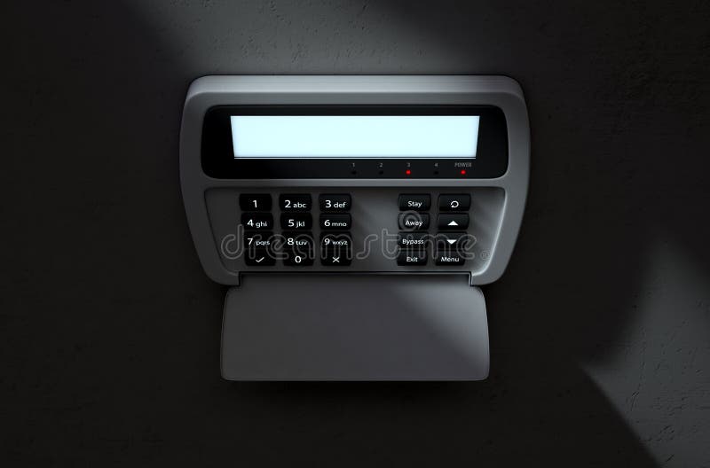 Security System Panel stock illustration. Illustration of modern - 79154499