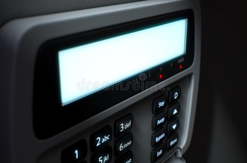 Security System Panel stock illustration. Illustration of digital ...