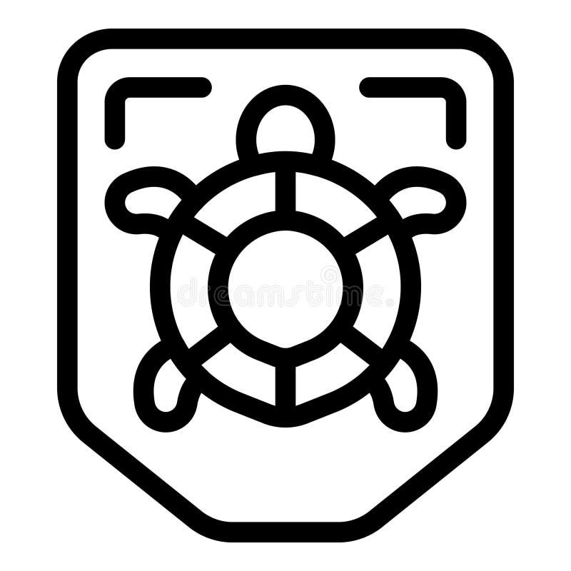 Security System Showing Turtle Icon for Slow Performance Stock Vector ...