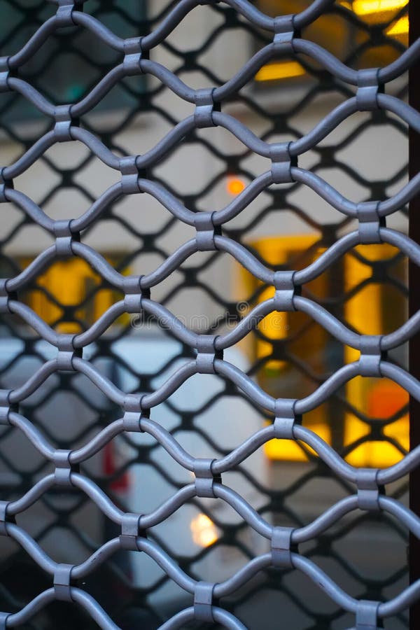 Security System at a Store. Outdoor Photography. Texture. Stock Photo ...