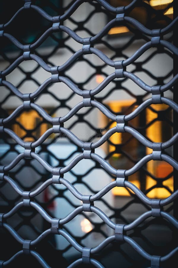Security System at a Store. Outdoor Photography. Texture. Stock Image ...