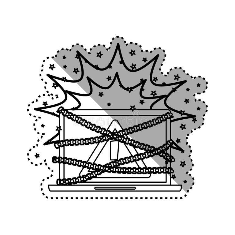 Security system technology stock illustration. Illustration of laptop ...