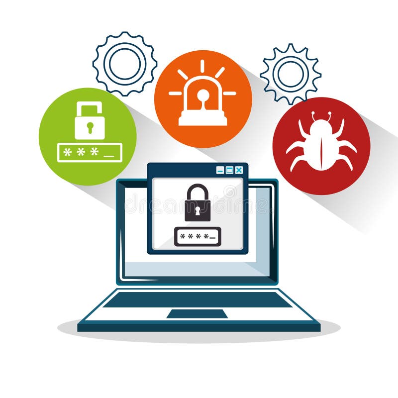 Security System Technology Icon Stock Vector - Illustration of concept ...