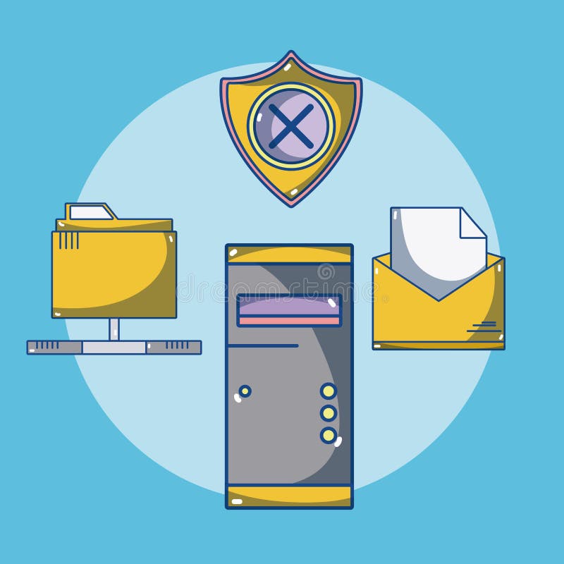 Security system technology stock vector. Illustration of cartoons ...