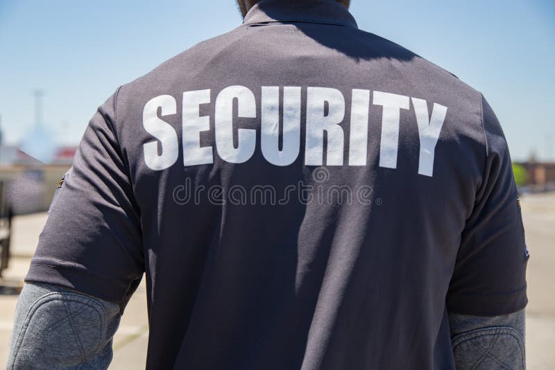Security Team Watching Over CCTV Surveillance Monitors. Stock Image ...
