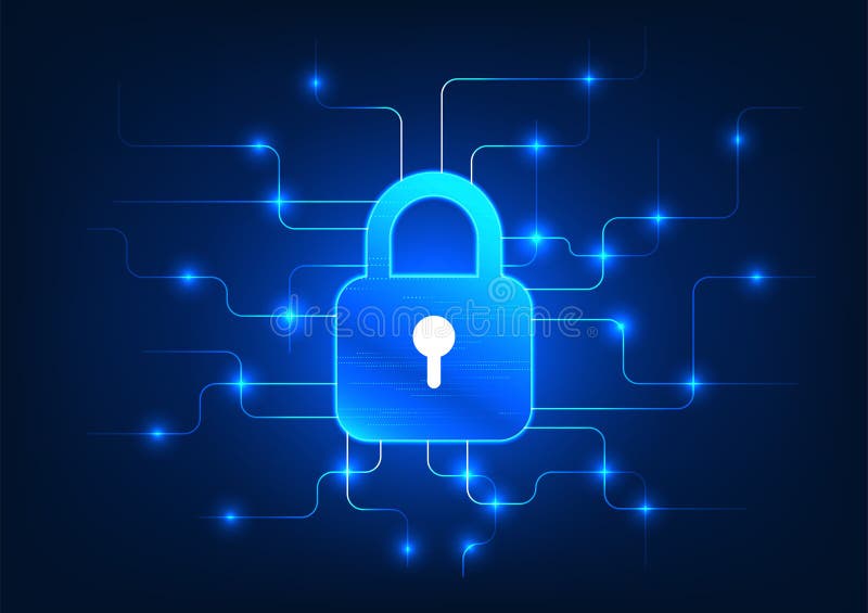 Security Technology the Lock is Connected To the Technological Circuit ...