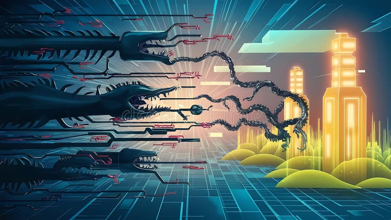 Security Theme of Cyber Security Data Protection Information Privacy ...