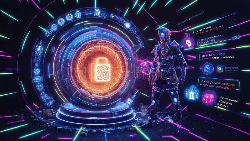 Security Theme of Cyber Security Data Protection Information Privacy ...