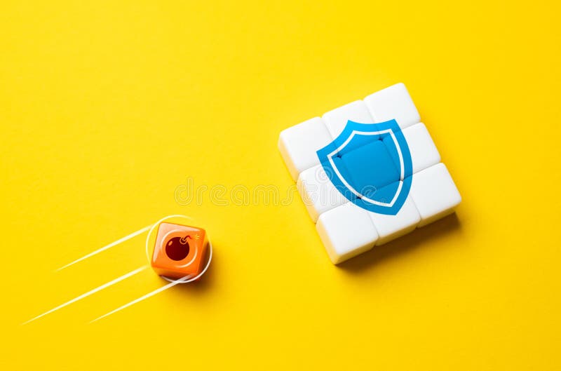 Security Threat. Impact on Defense. Withstand the Attack Stock Photo ...
