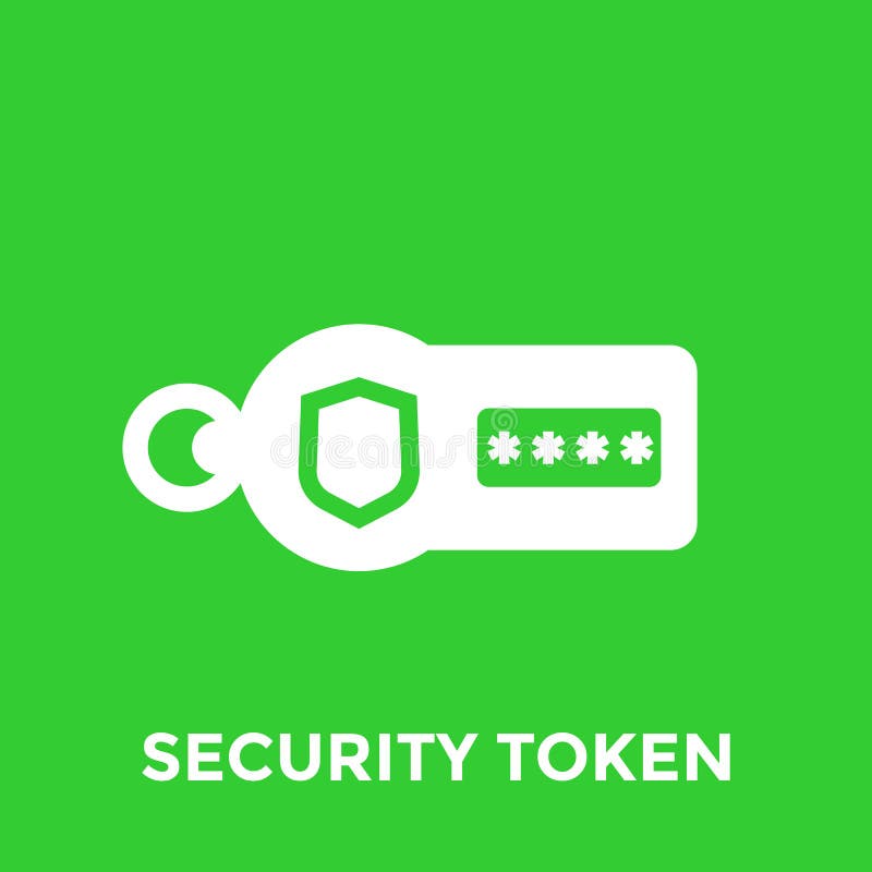 Security token vector icon stock vector. Illustration of operations ...