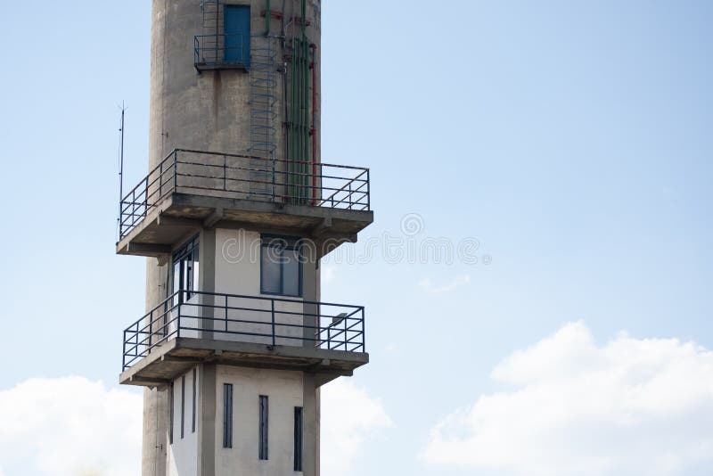 Security tower stock photo. Image of building, landscape - 71056608