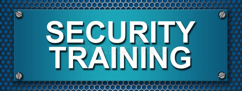Security Training Text Quote on a Banner Stock Illustration ...