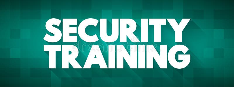Security Training Text Quote on a Banner Stock Illustration ...