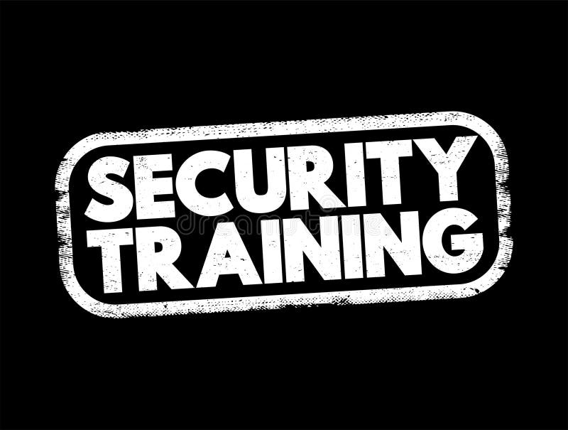 Security Training Text Quote on a Banner Stock Illustration ...