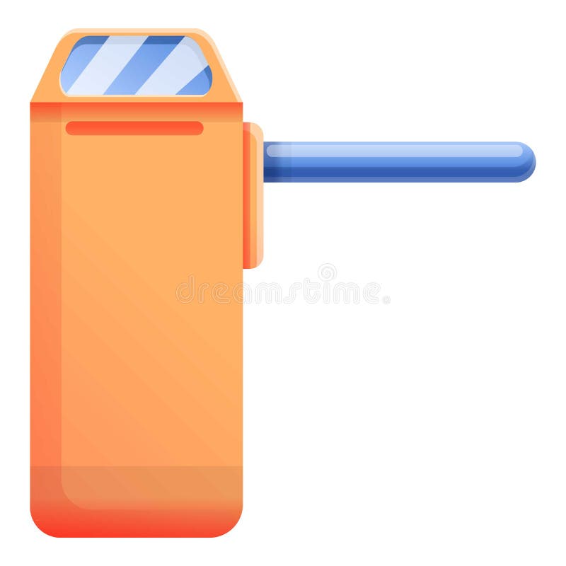 Door Turnstile Icon, Cartoon Style Stock Vector - Illustration of ...