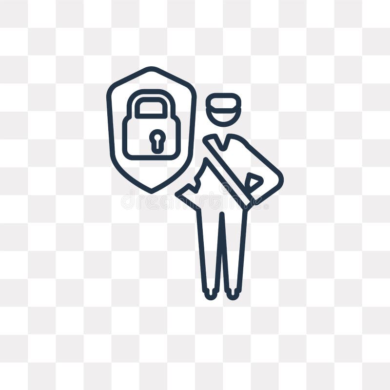Security Vector Icon Isolated on Transparent Background, Security ...