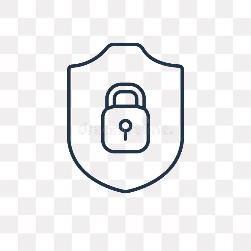 Security Vector Icon Isolated on Transparent Background, Security ...