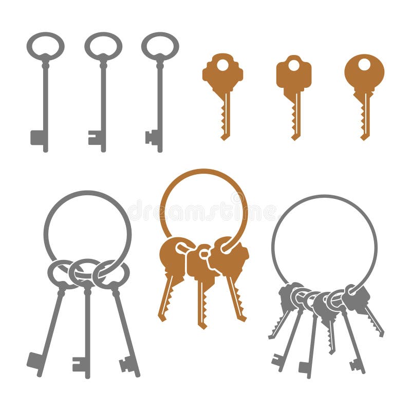Security Vector Key Set Collection Variation Illustration Stock Vector ...