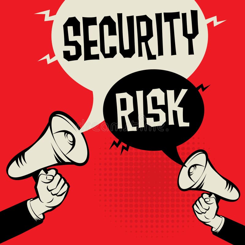 Security versus Risk stock vector. Illustration of decision - 111229683