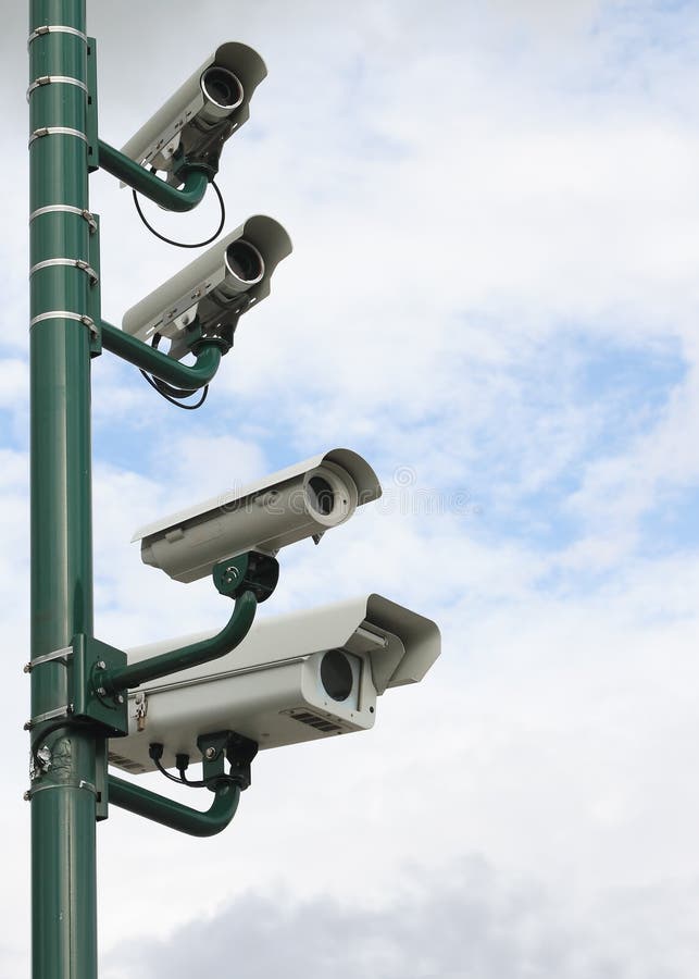 Security Video Surveillance Stock Image - Image of burglar, panel: 54368913