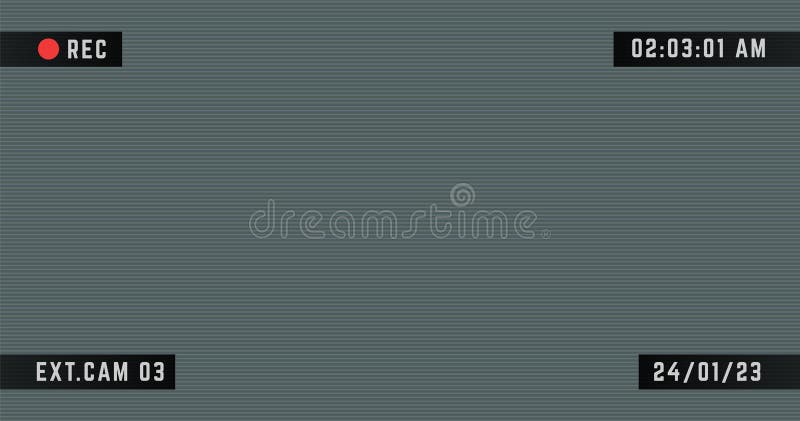Security Video Camera Frame. Camcorder Ui Overlay Stock Vector ...