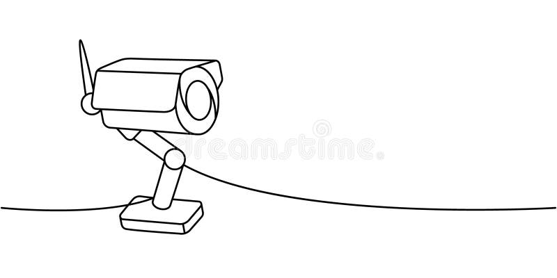 Security Camera Drawing Stock Illustrations – 2,221 Security Camera ...
