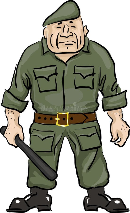 A guard is guarding salute stock vector. Illustration of safety - 119301276