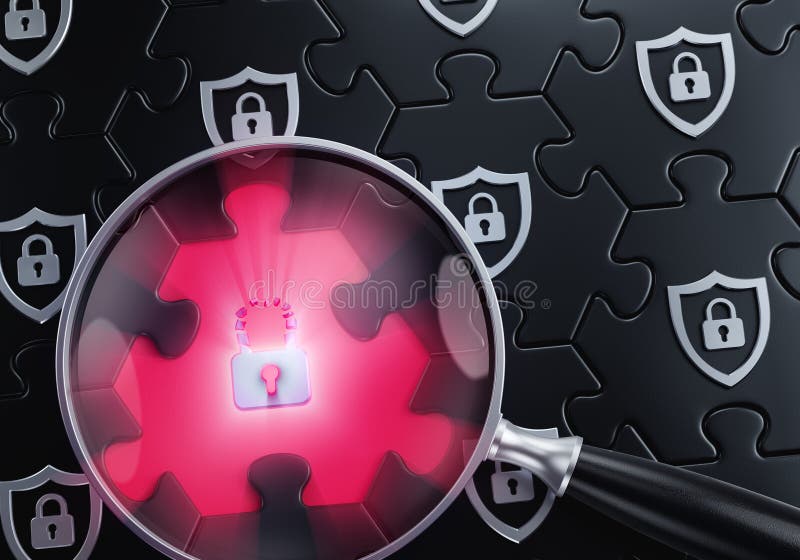 Security Vulnerability Alert Stock Illustration - Illustration of ...