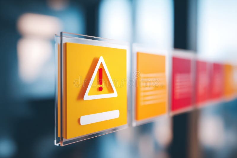 Security Warning Popup Appears on a Transparent Dashboard Indicating a ...