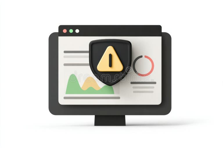 Security Warning Popup Appears on a Transparent Dashboard Overlaying ...