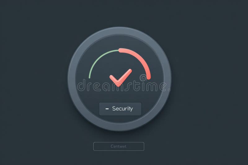 Security Warning Popup on Transparent Dashboard with Clear Left Section ...