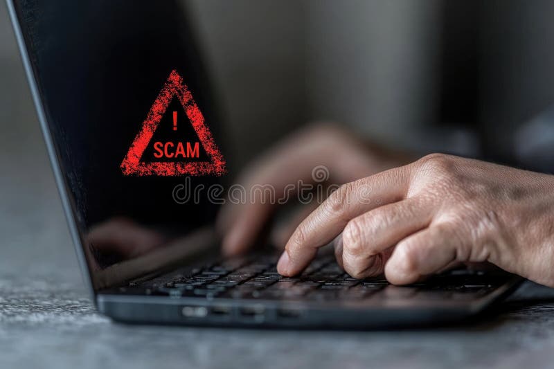 Security Warning: Text Scam Highlighting Dangers of Fraud, Online ...