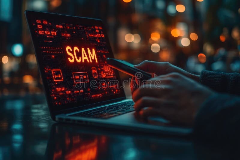 Security Warning: Text Scam Highlighting Dangers of Fraud, Online ...