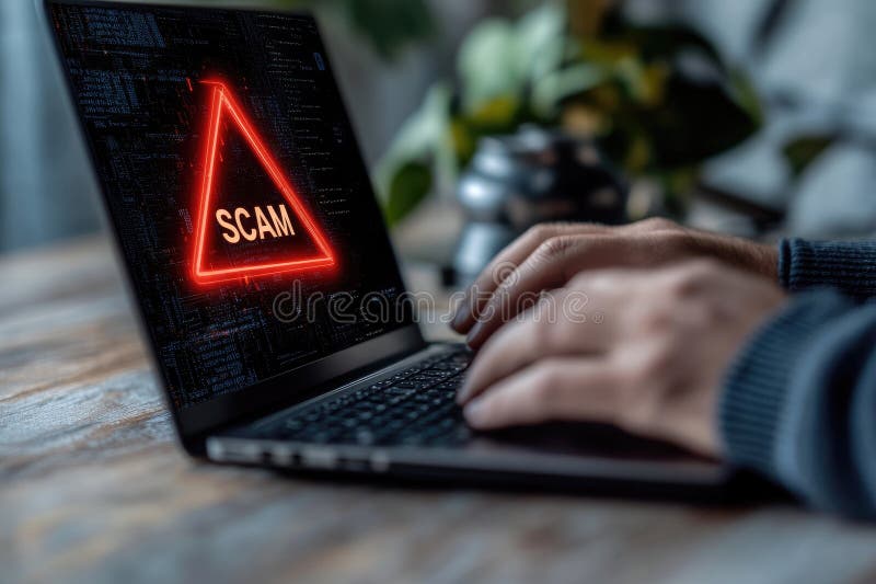 Security Warning: Text Scam Highlighting Dangers of Fraud, Online ...