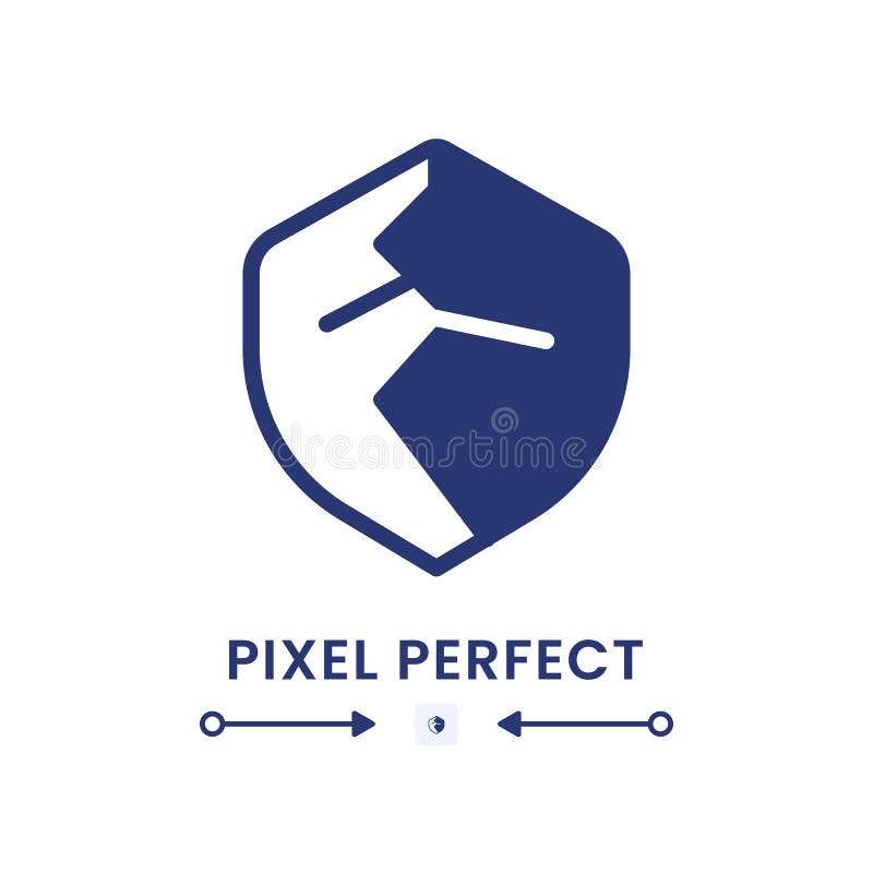 Security Weaknesses Black Solid Desktop Icon Stock Vector ...