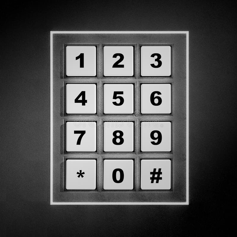 Numeric Phone Keypad Stock Illustrations – 89 Numeric Phone Keypad ...