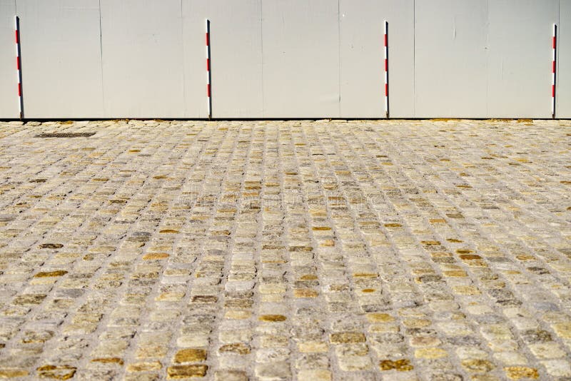 Security White and Red Warning Post Pipe Stock Photo - Image of supply ...