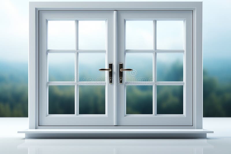 Security Window on White Background Stock Illustration - Illustration ...