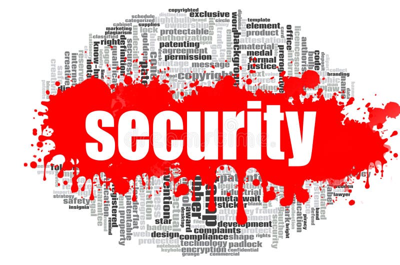 Security Word on Sphere Word Cloud Stock Illustration - Illustration of ...