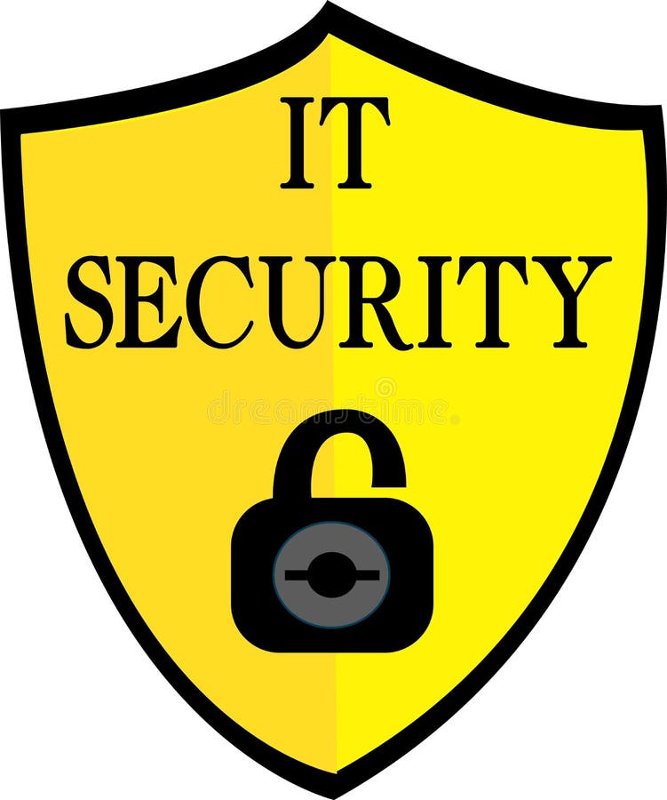 It Security Word Text Logo Illustration. Stock Vector - Illustration of ...