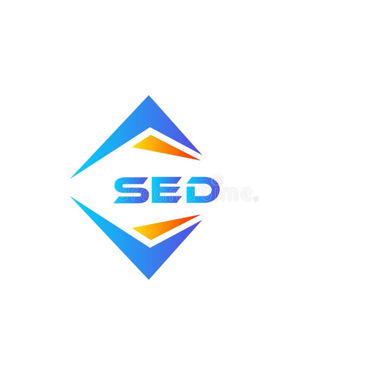 SED Abstract Technology Logo Design on White Background. SED Creative ...