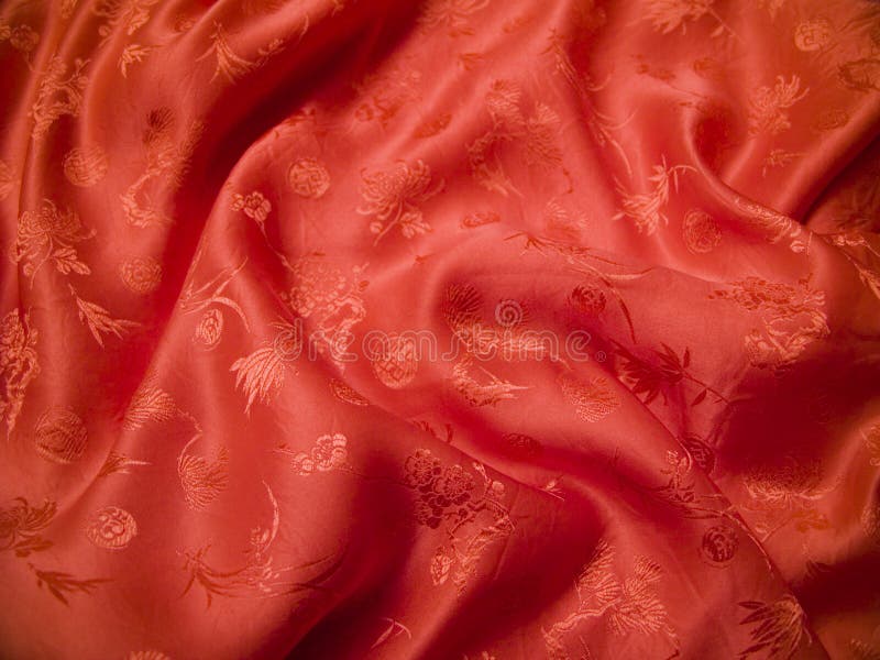 Seda china roja imagen de archivo. Imagen de onda, chino - 8263989