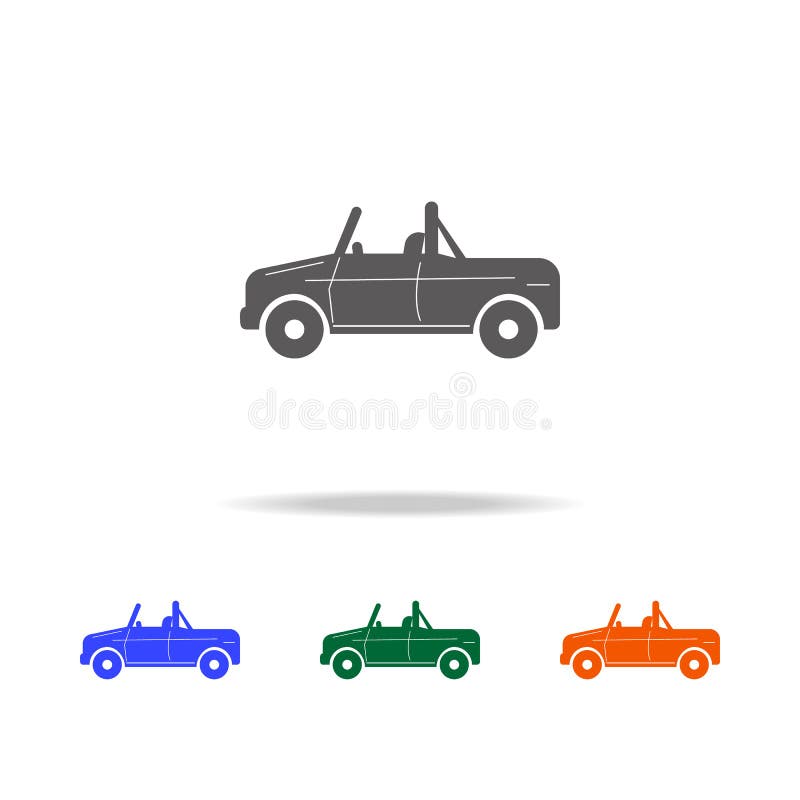 Sedan Car Icon. Types of Cars Elements in Multi Colored Icons for ...