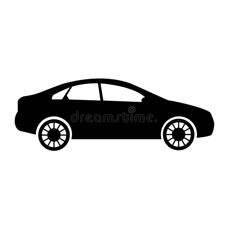 Sedan Car Icon Vector. Auto Symbol Illustration. Stock Vector ...