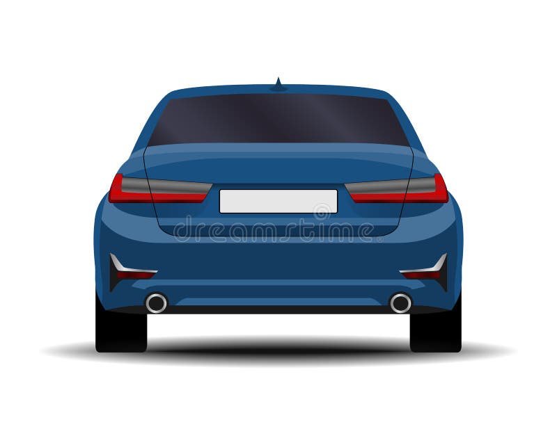 Sedan realistic car. stock illustration. Illustration of engine - 135514985